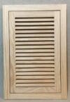 12x18 Wood Return Air Filter Grille: Stain Grade Wood