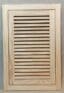 12x18 Wood Return Air Filter Grille: Stain Grade Wood